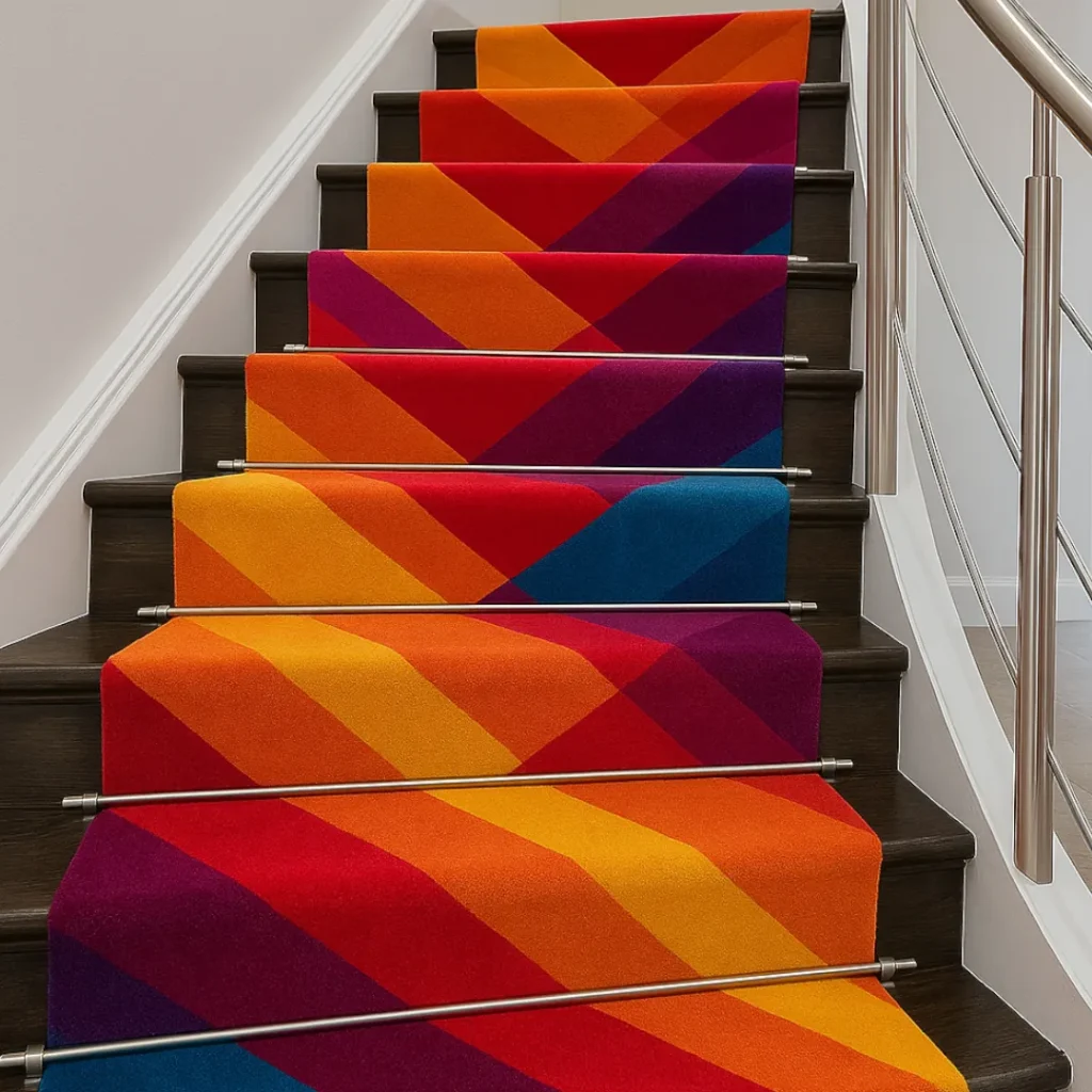 16mm Stainless Steel Stair Rods - Bold Modern Strength | Woven Bliss